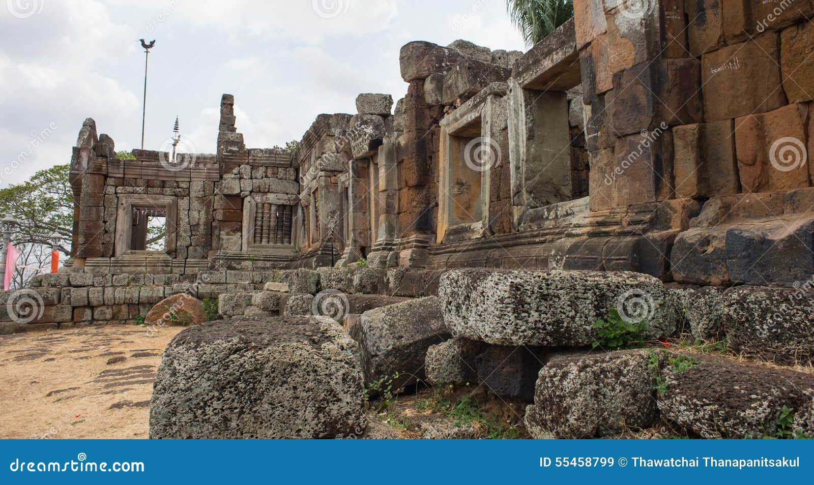 Phnom Chisor, Cambodia April 2015 Stock Image - Image of landmark ...