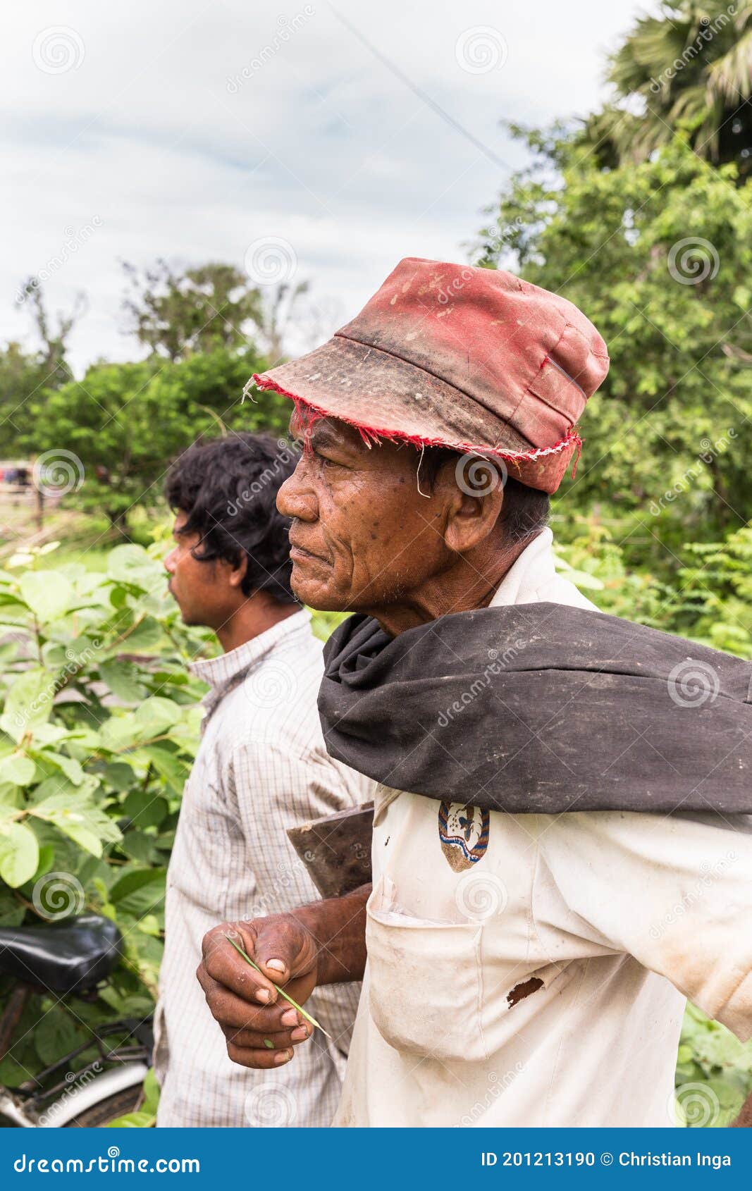 Image of a Khmer Rural Man in the Countryside. Editorial Image - Image ...