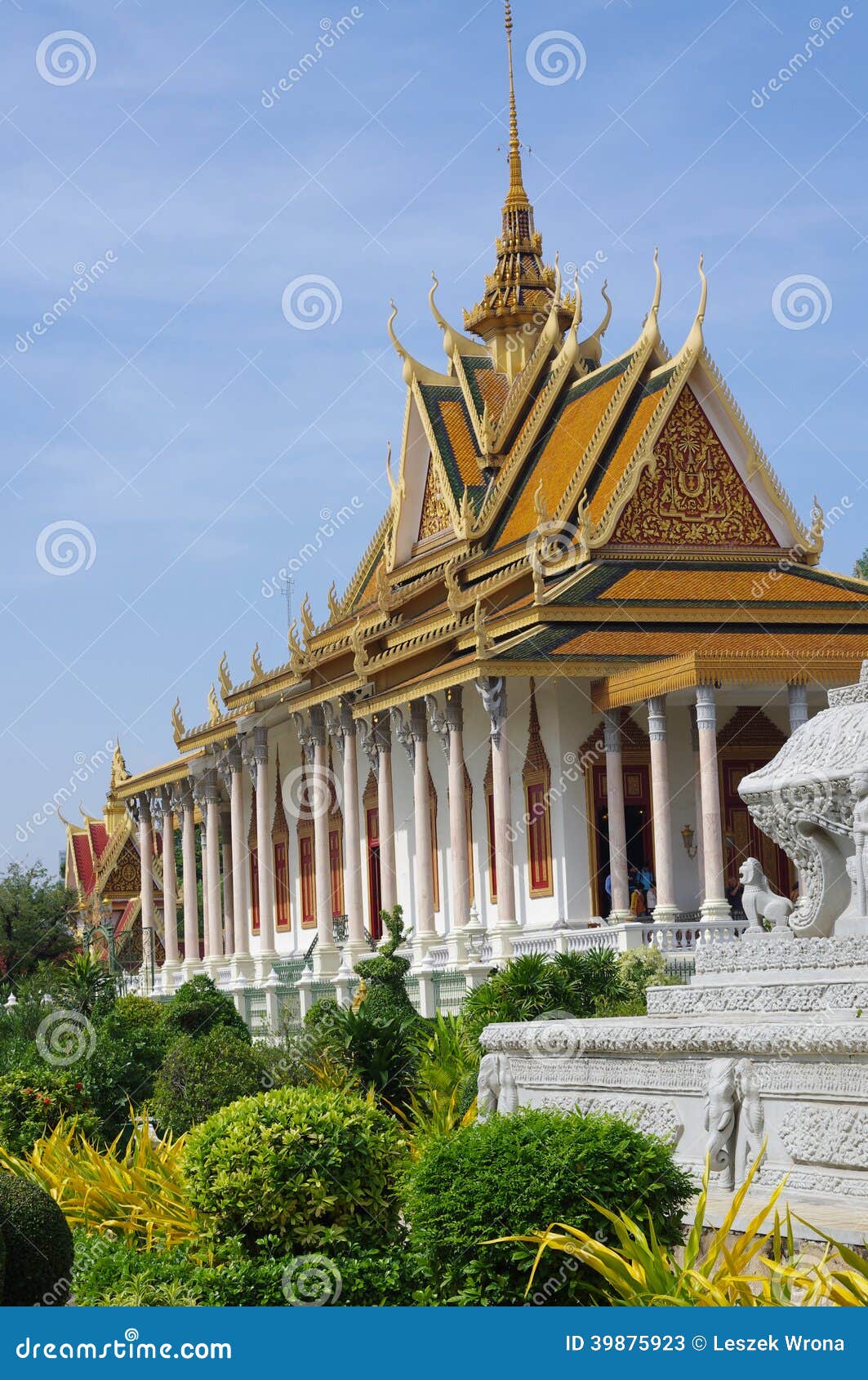 The Silver Pagoda in Phnom Penh Stock Image - Image of palace, culture ...