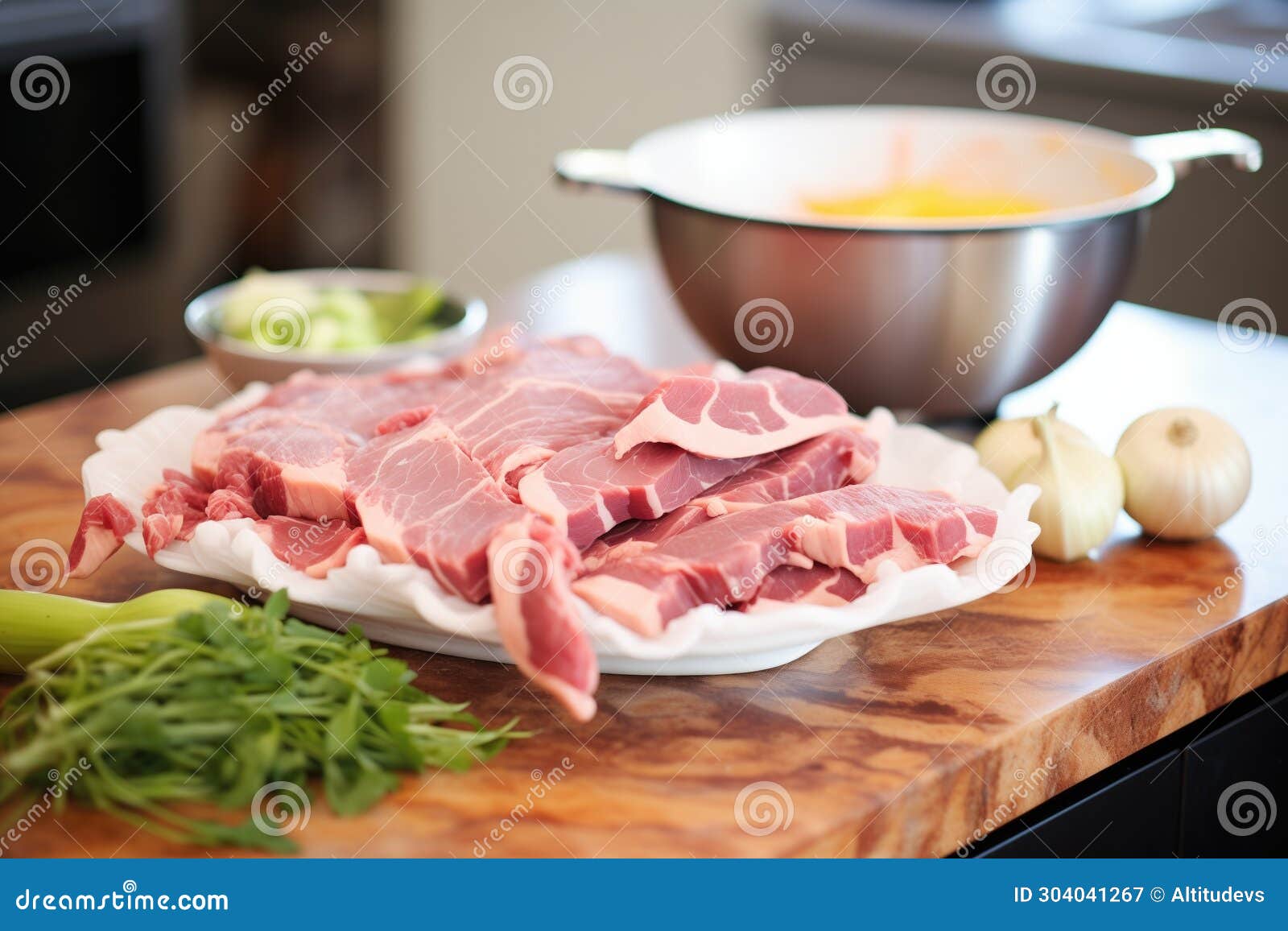 Pho Beef Cuts Displayed before Cooking Stock Image - Image of fresh ...