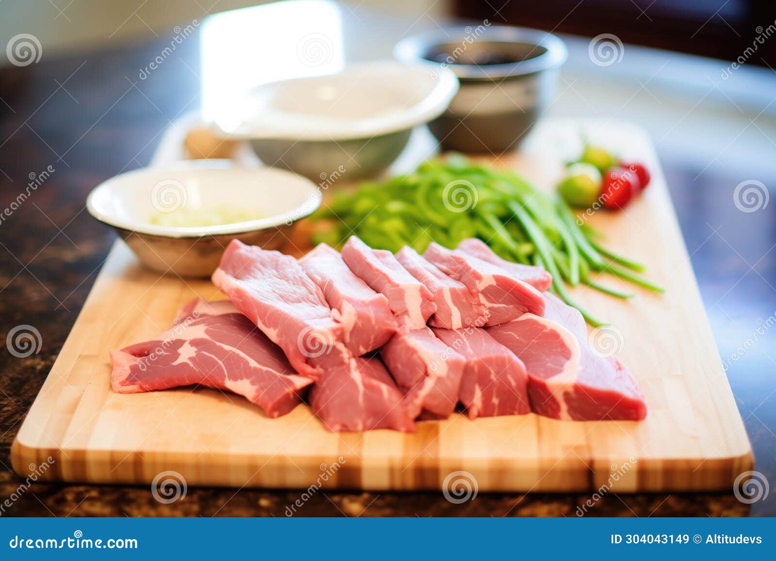 Pho Beef Cuts Displayed before Cooking Stock Image - Image of sliced ...