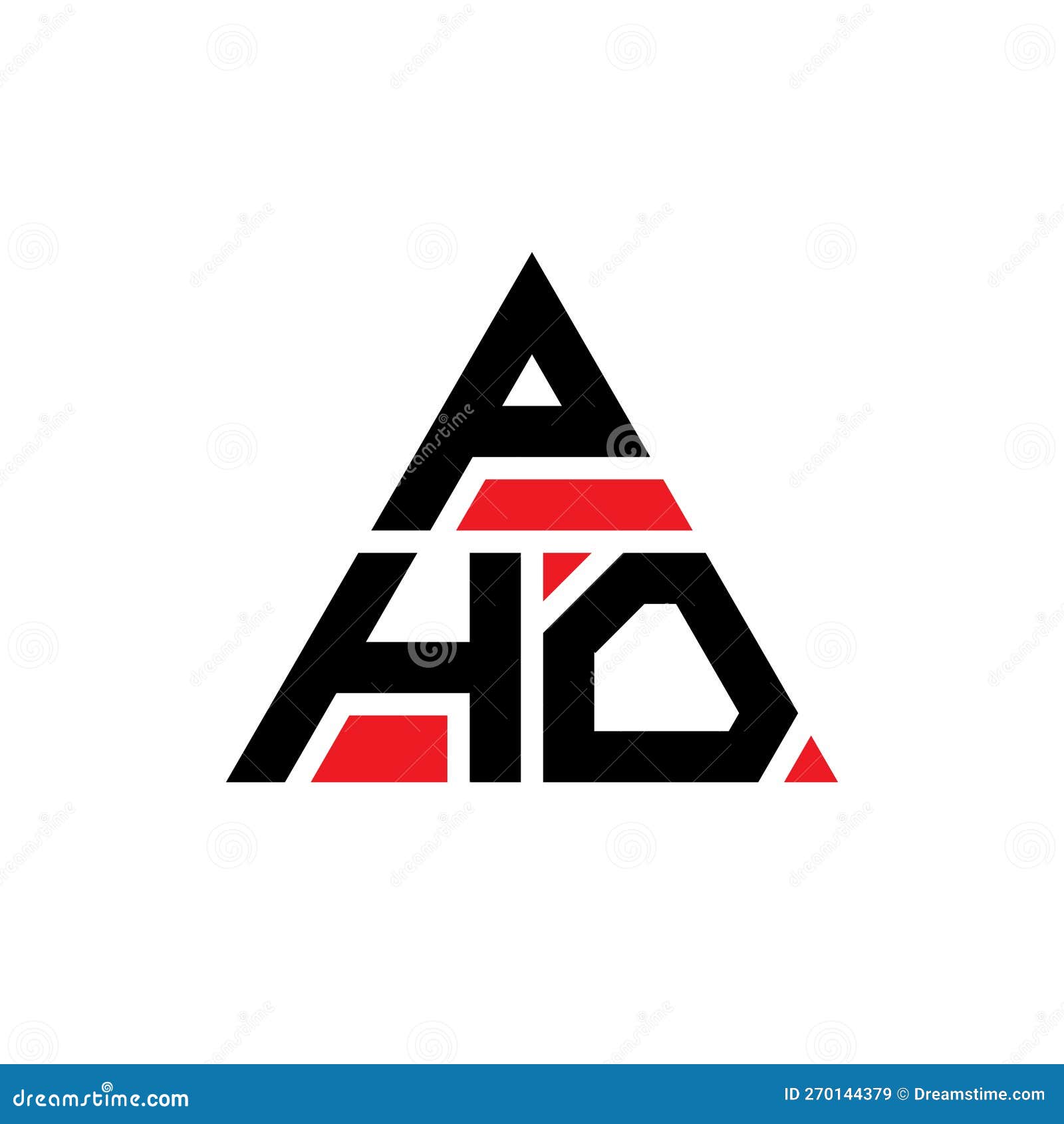 PHO Triangle Letter Logo Design with Triangle Shape. PHO Triangle Logo ...