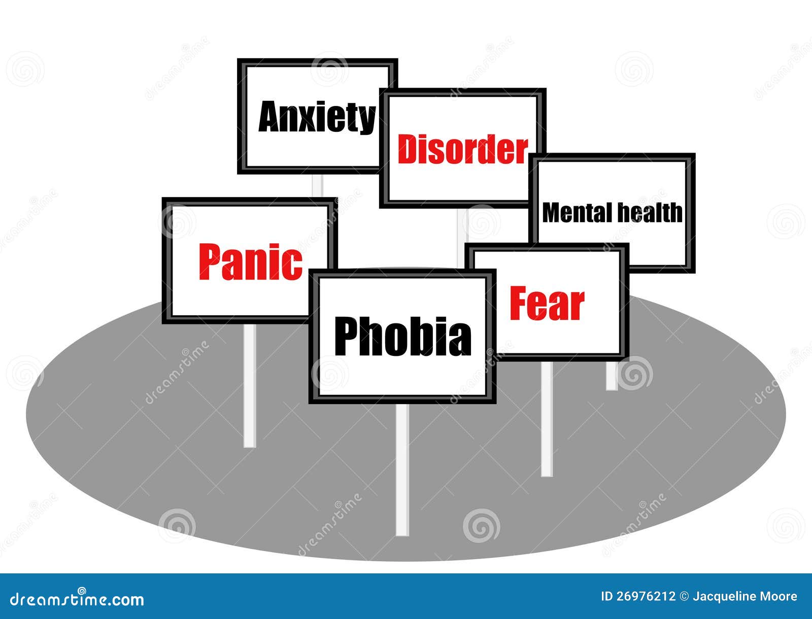 Phobia Concept Illustration Stock Illustration - Illustration of ...