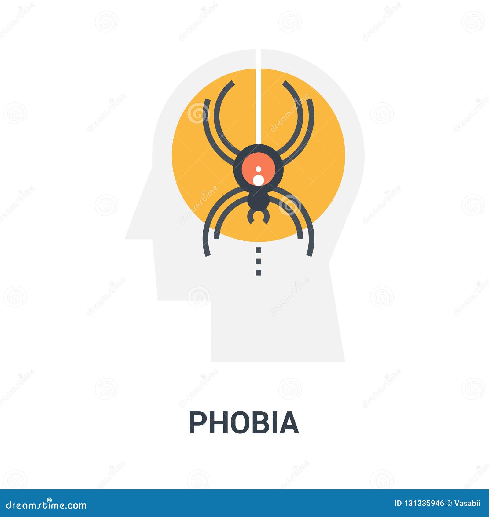 Phobia icon concept stock vector. Illustration of creative - 131335946