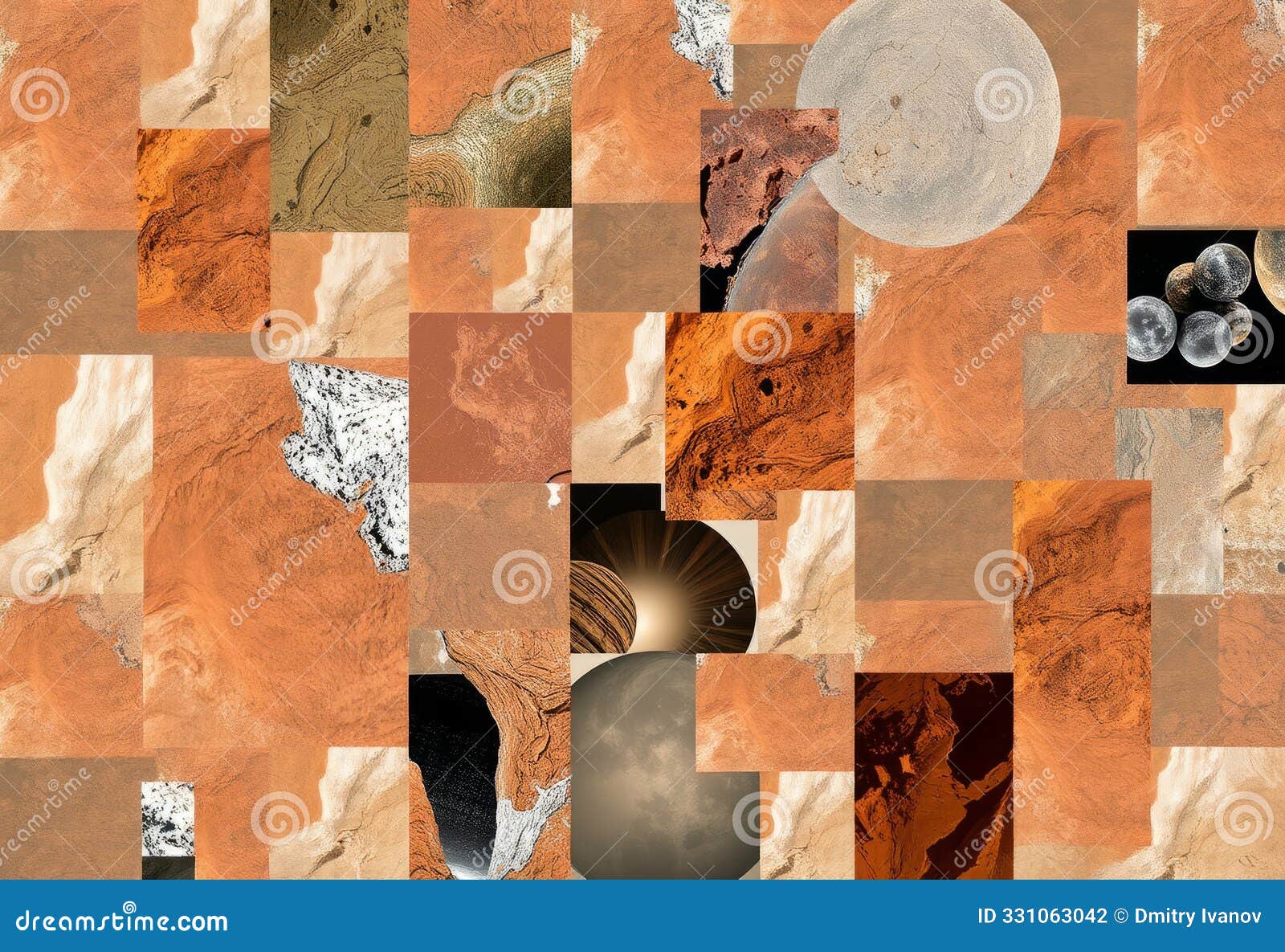 Phobos Collage Surface a Digital Collage of Phobos Surface Wit Stock ...