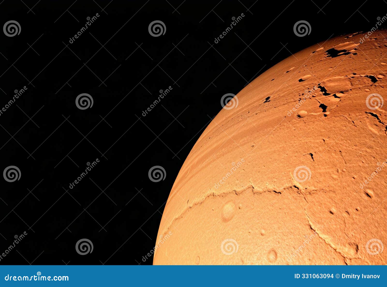 Phobos Macrorealistic Surface a Macrorealistic Depiction of Pho Stock ...