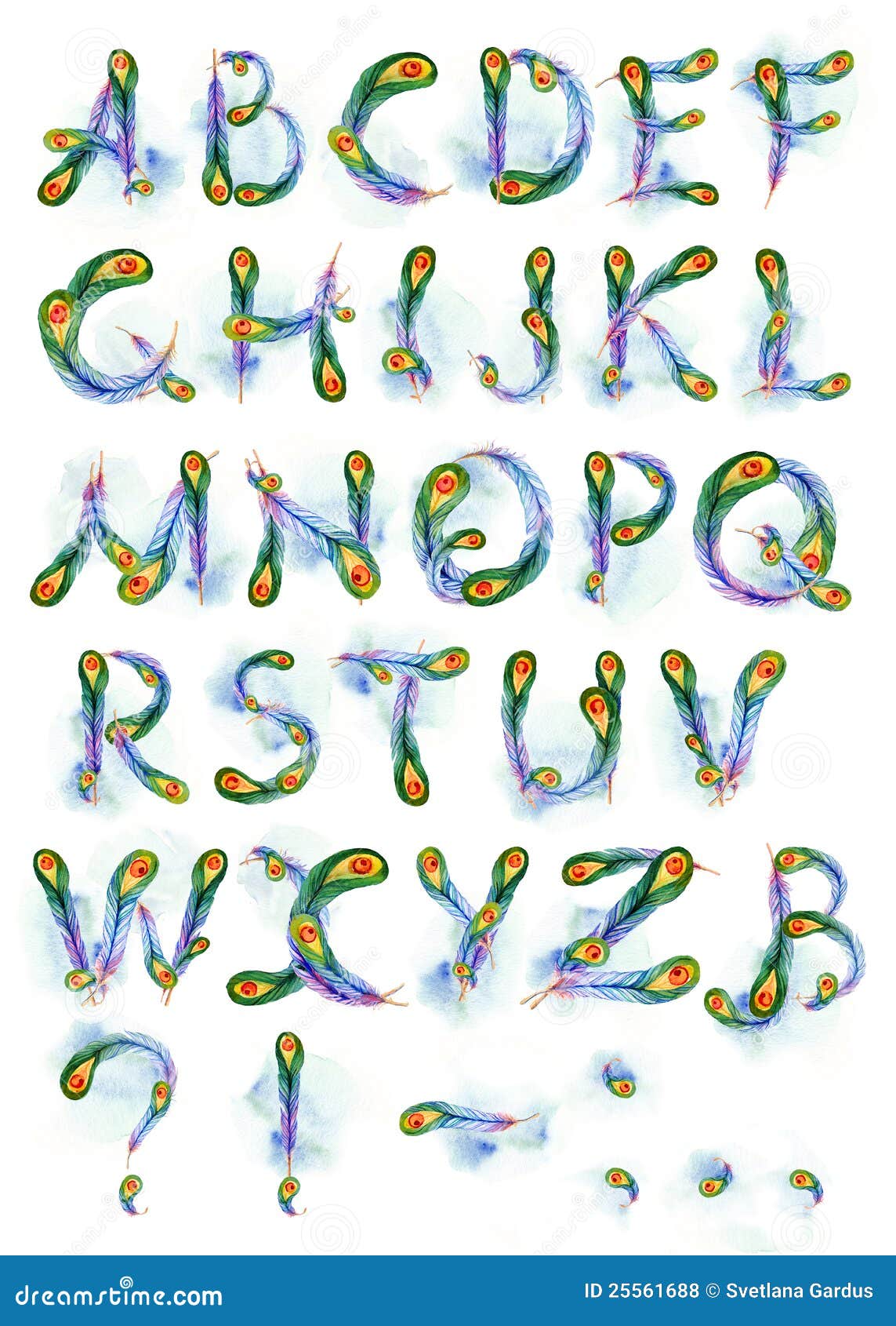 Phoenix alphabet stock illustration. Illustration of fantastic - 25561688