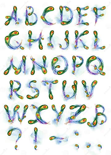 Phoenix alphabet stock illustration. Illustration of fantastic - 25561688