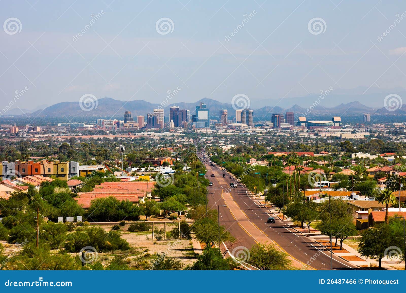 Phoenix Arizona stock photo. Image of downtown, america - 26487466