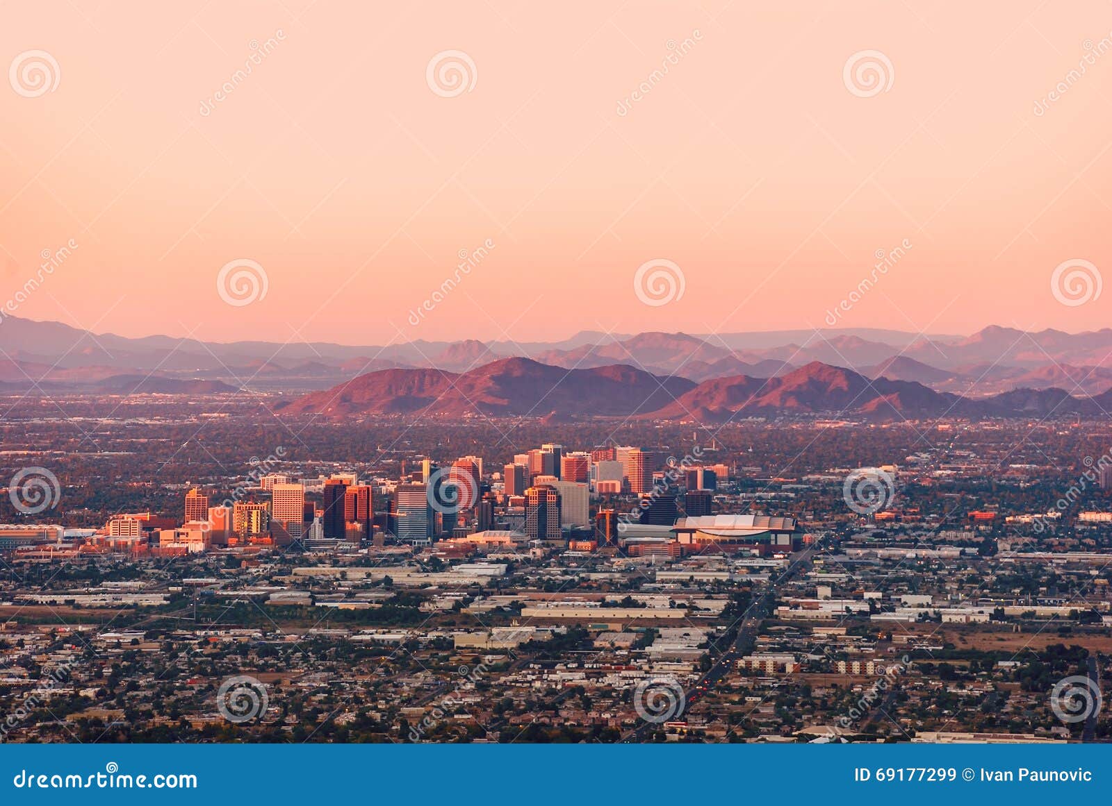Phoenix Arizona Desert Horizontal Banner Royalty-Free Stock Photography ...