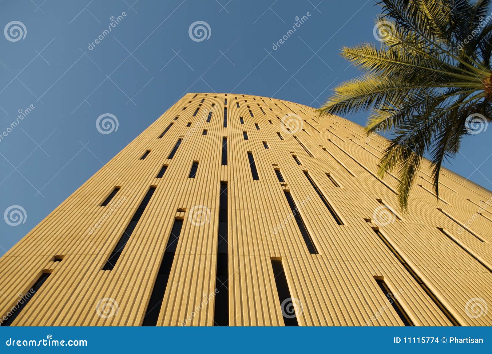 Phoenix Az Architecture Landmark Stock Photo - Image of building, palm ...