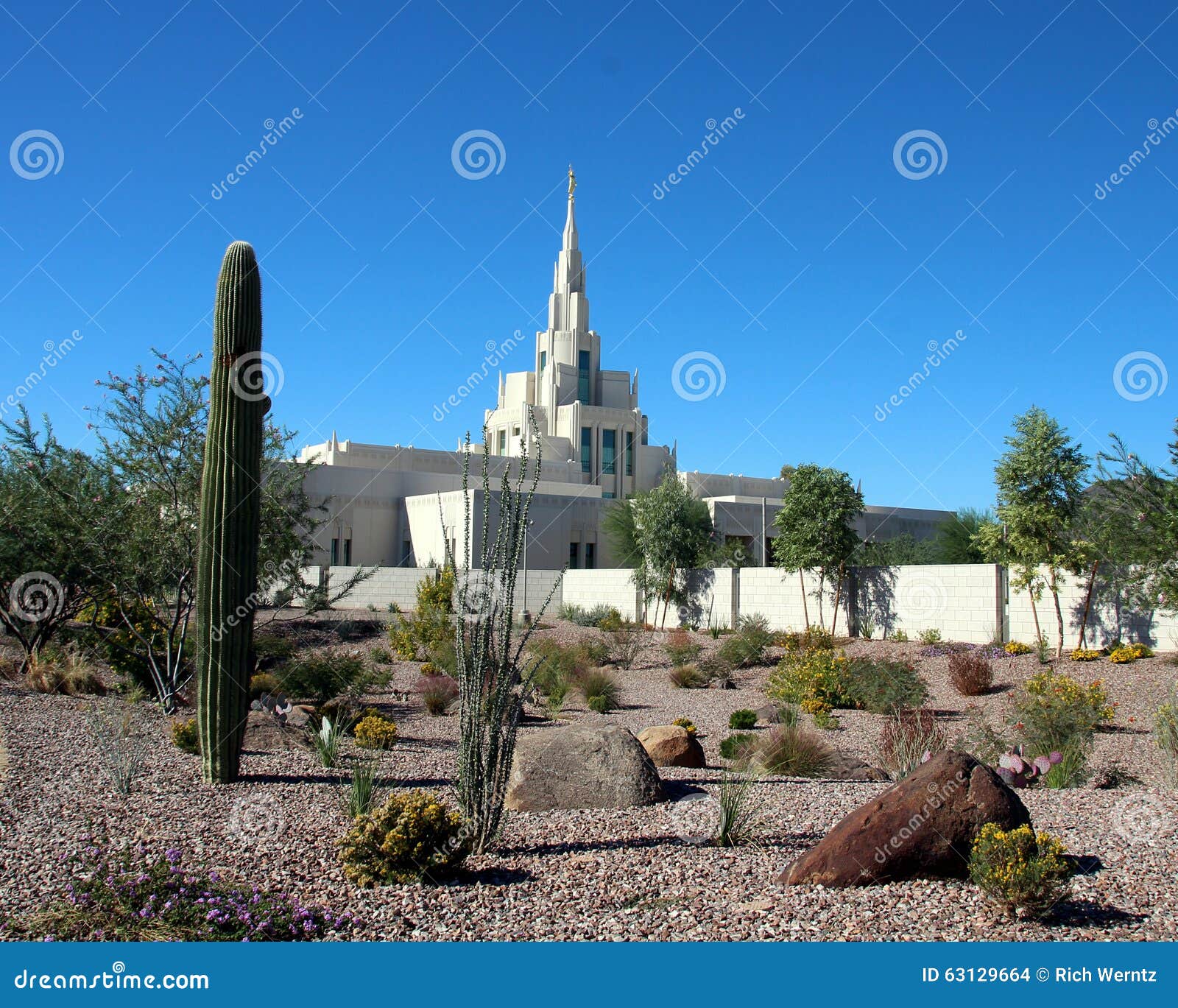 Phoenix, AZ LDS Temple Mormon Editorial Stock Image - Image of church ...