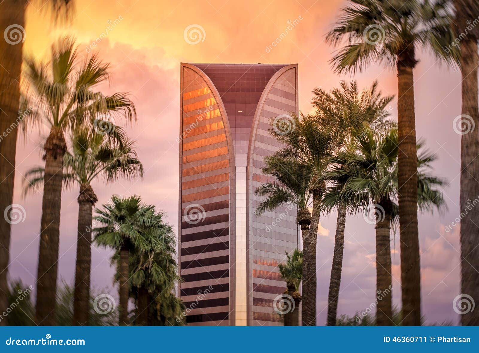 Phoenix, Az Sunset Valley of the Sun Stock Image - Image of ...