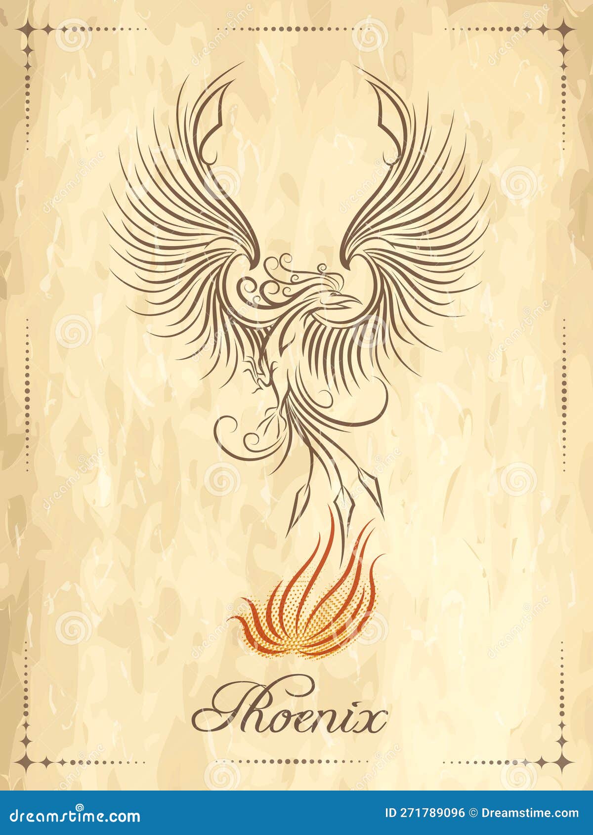 Phoenix Bird Ancient Symbol Of Rebirth Emblem Stock Illustration ... Phoenix Bird Ancient Symbol Of Rebirth Emblem Stock Illustration ...