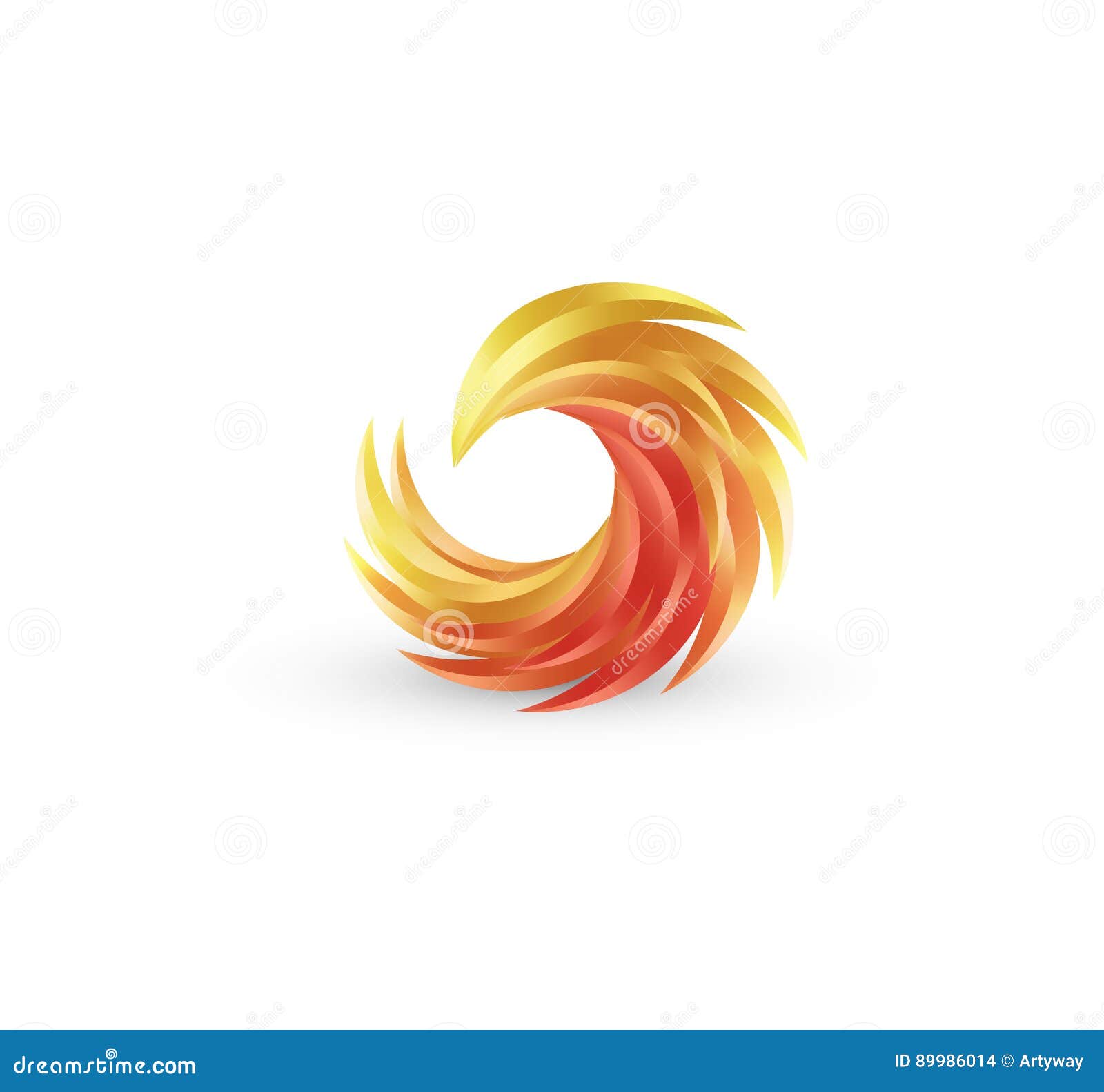 Bird Fire Flame Logo Icon Design Vector Stock . Abstract Colorful Bird ...