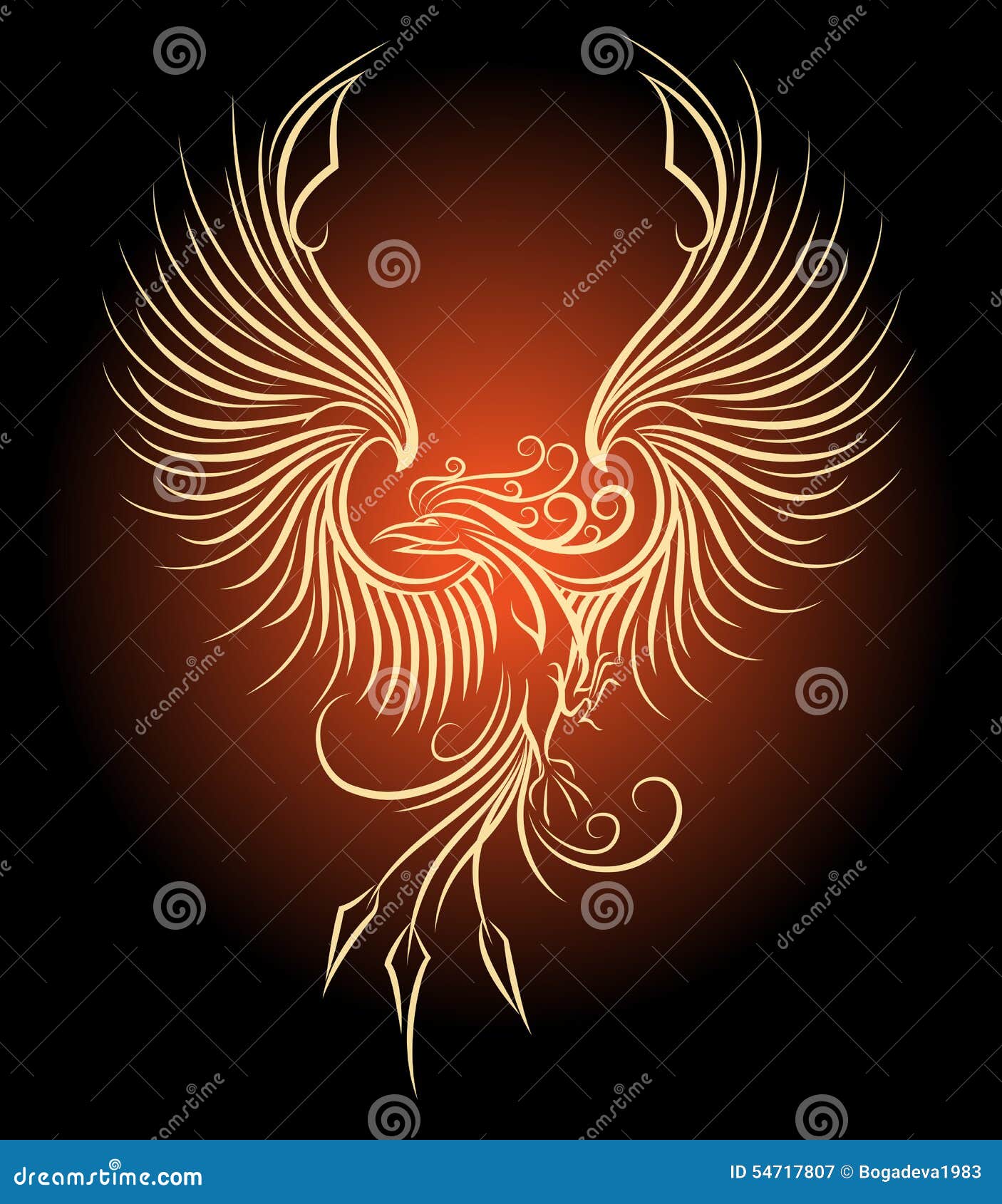 Phoenix Bird. Vector Illustration | CartoonDealer.com #85006892