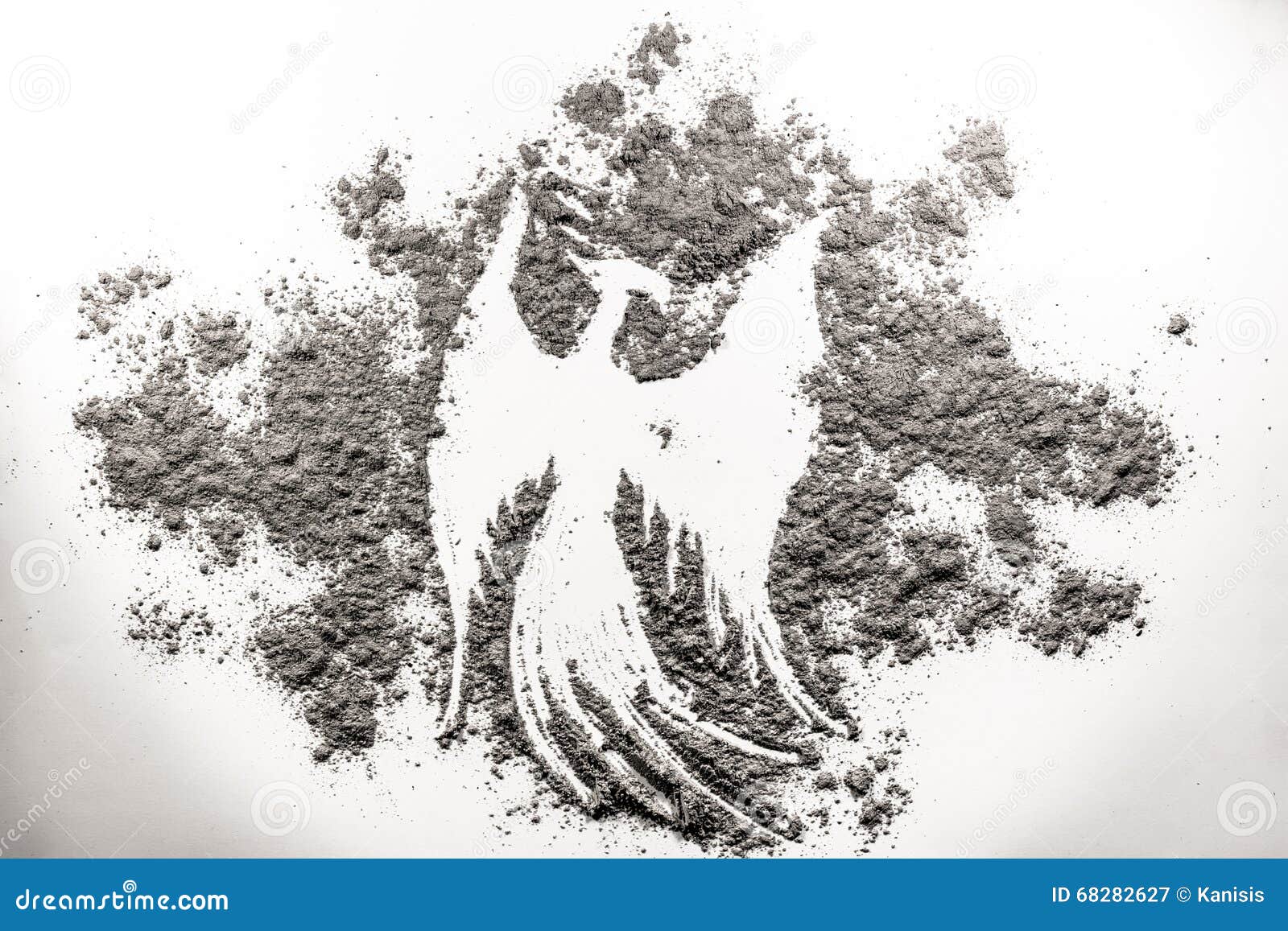 Phoenix Bird Illustration, Rebirth in the Ash Stock Illustration ...