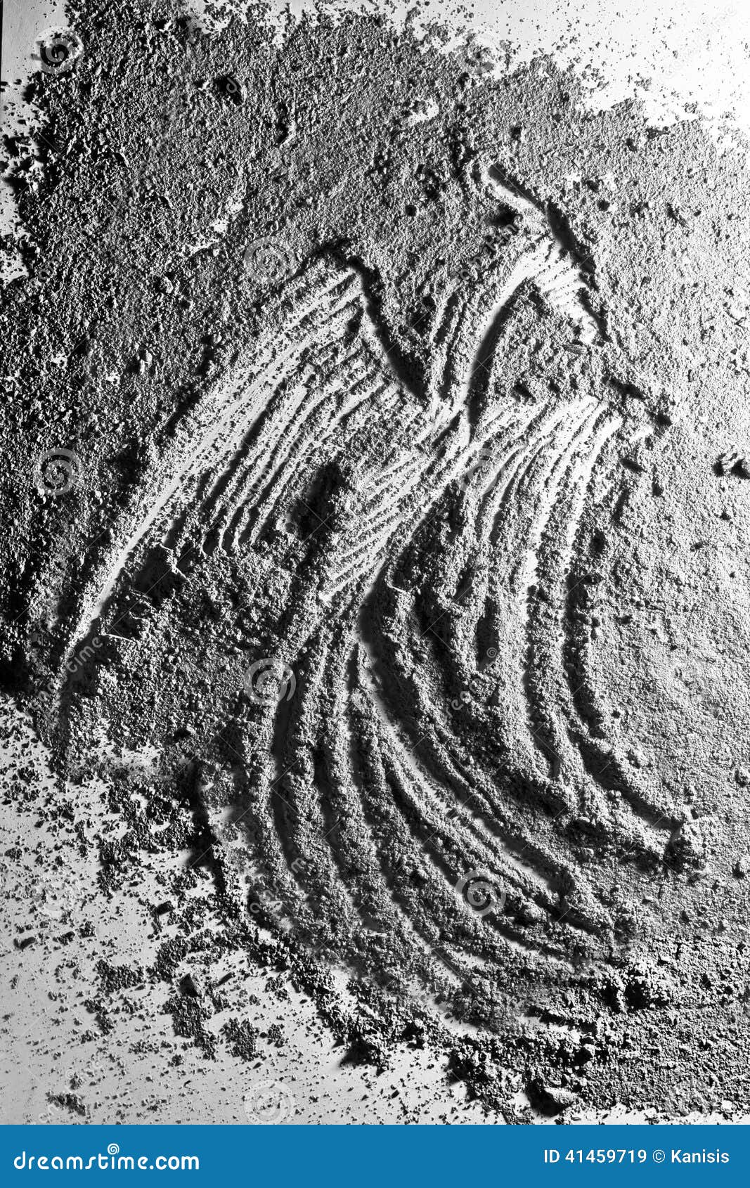 Phoenix bird made of ash stock illustration. Illustration of color ...