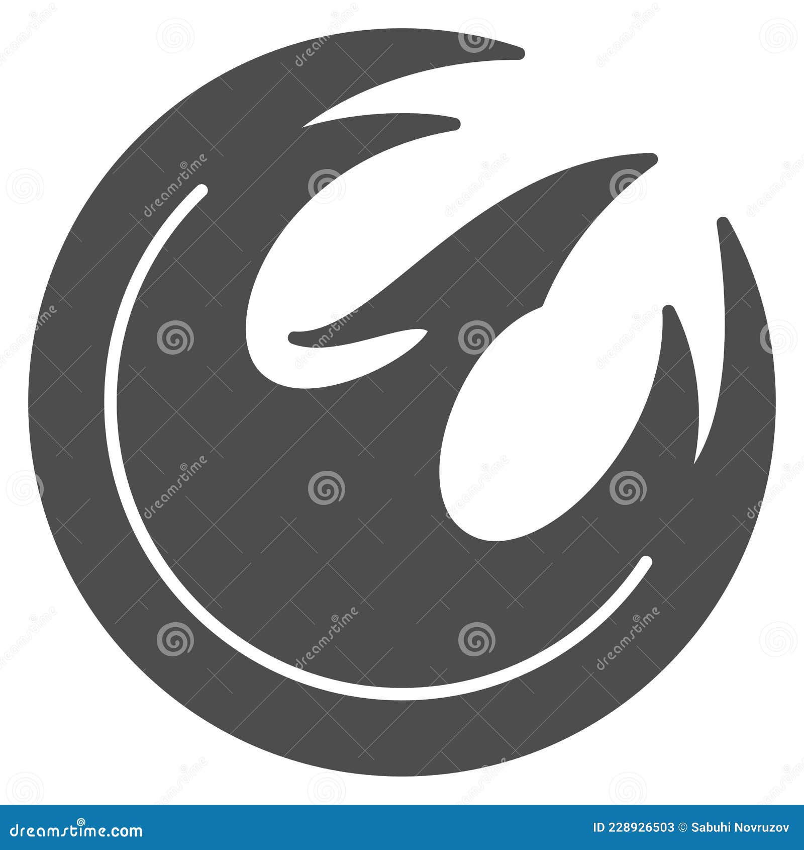 Phoenix Bird Symbol Solid Icon, Star Wars Concept, Starbird Sign Vector ...