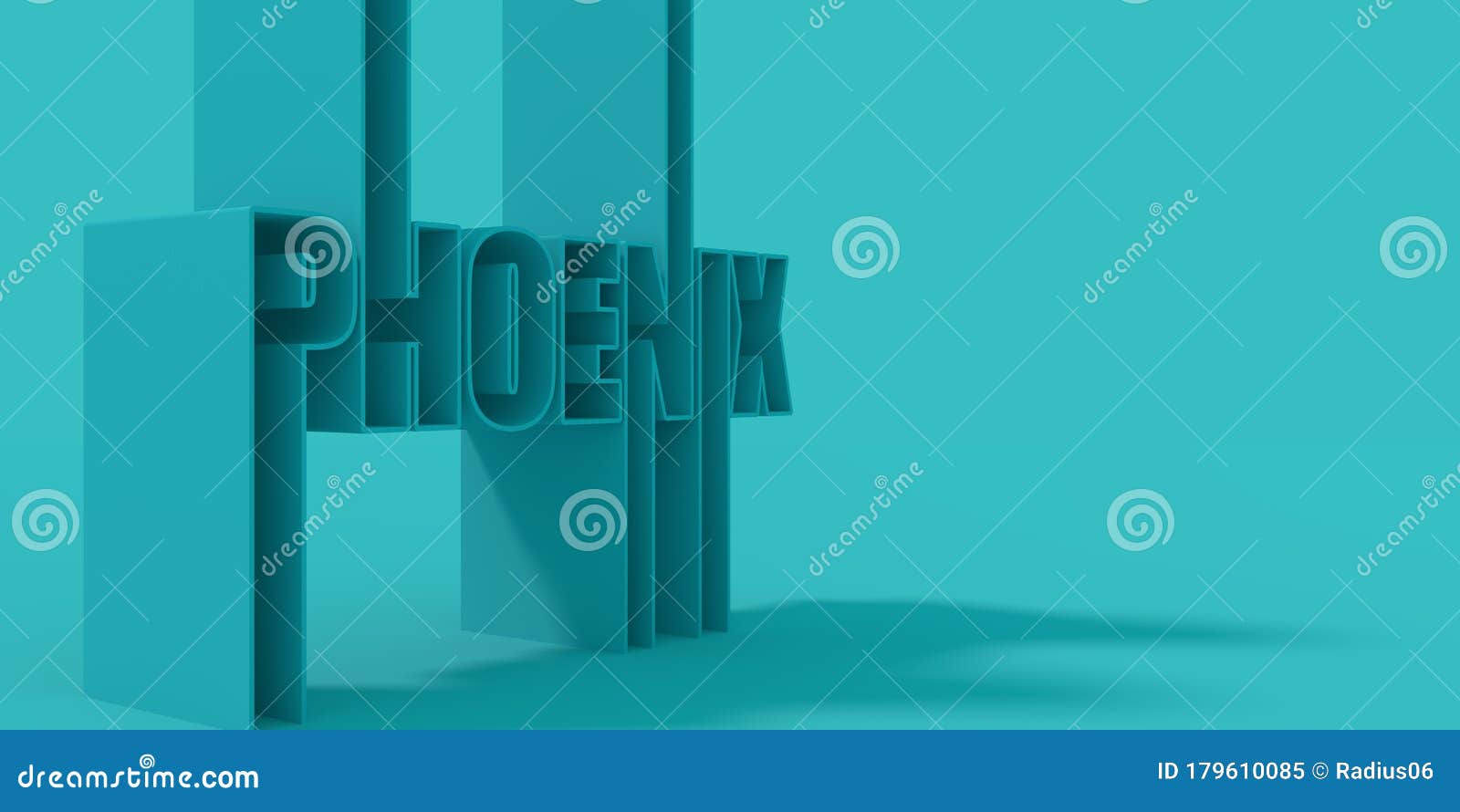 Phoenix City Handwritten Typography Word Text Hand Lettering. Modern ...