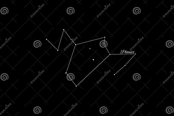 Phoenix Constellation, Cluster of Stars Stock Photo - Image of nebula ...