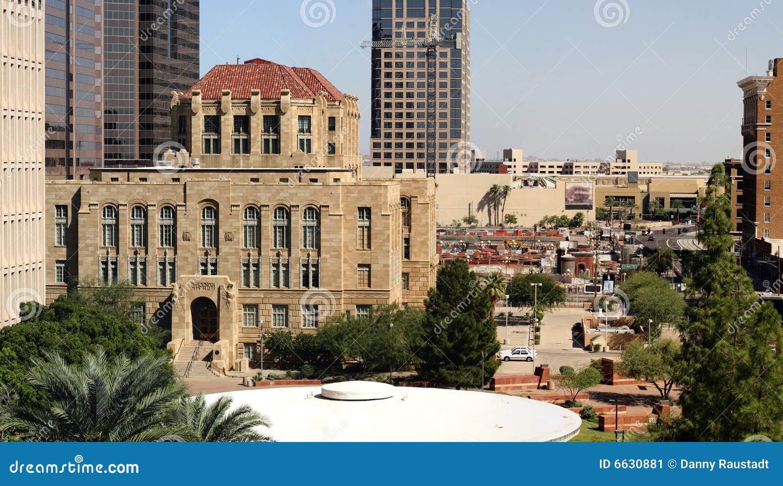 Phoenix Downtown Office Buildings Panorama Stock Image - Image of ...