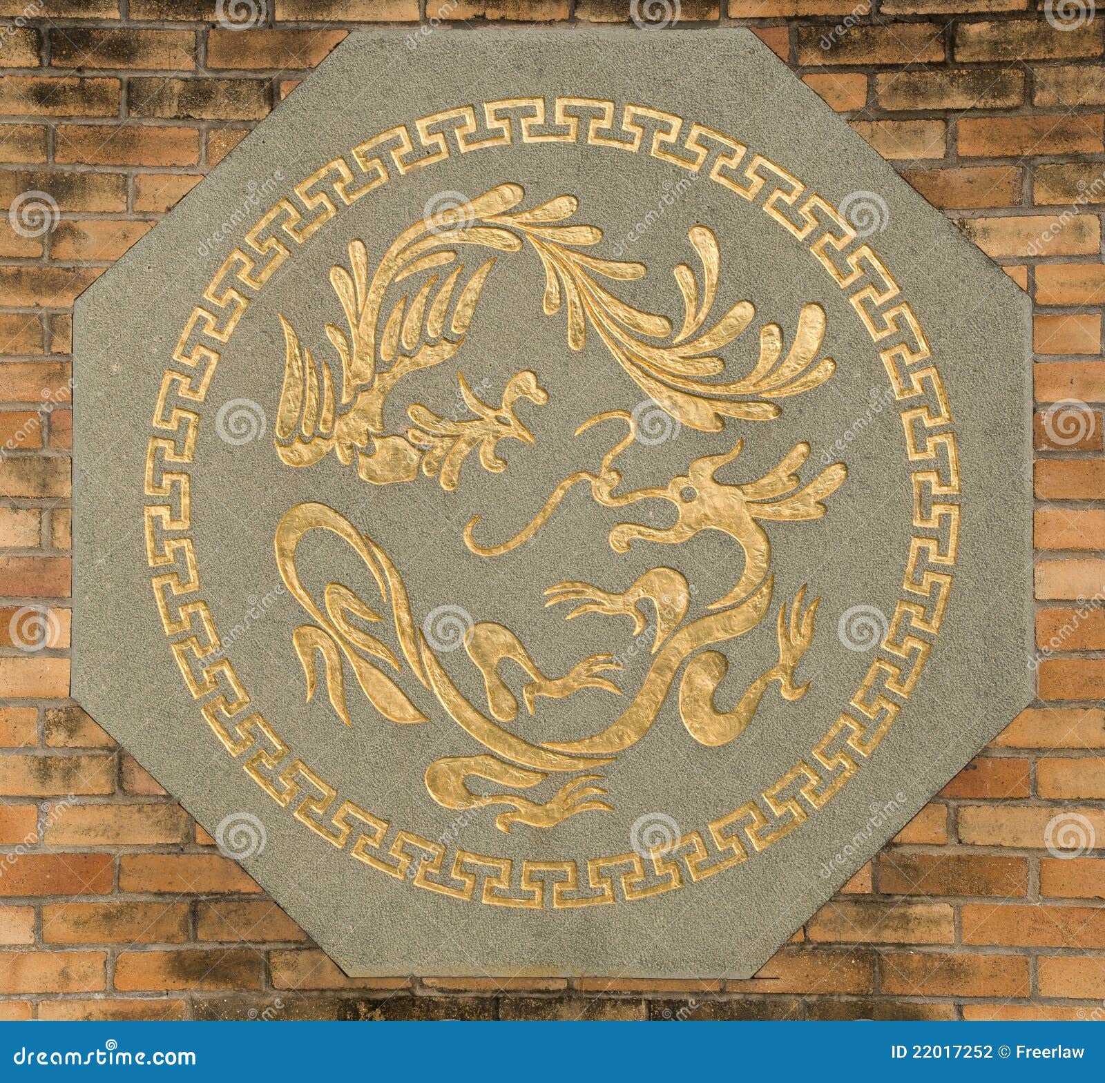 Phoenix And Dragon Symbol In Fenghuang, China Stock Image ...