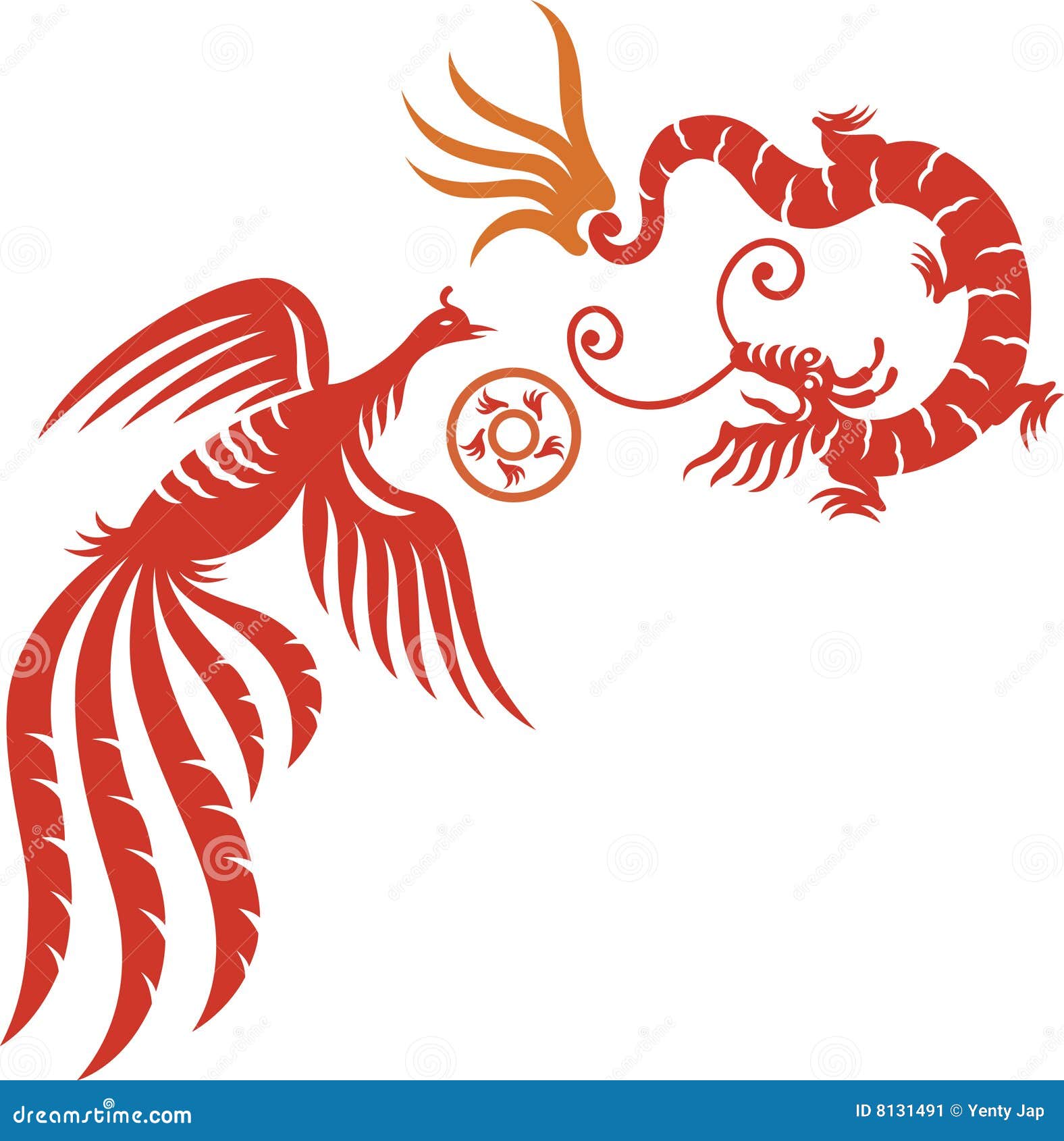 Dragon-Phoenix, Stock Image | CartoonDealer.com #6885277