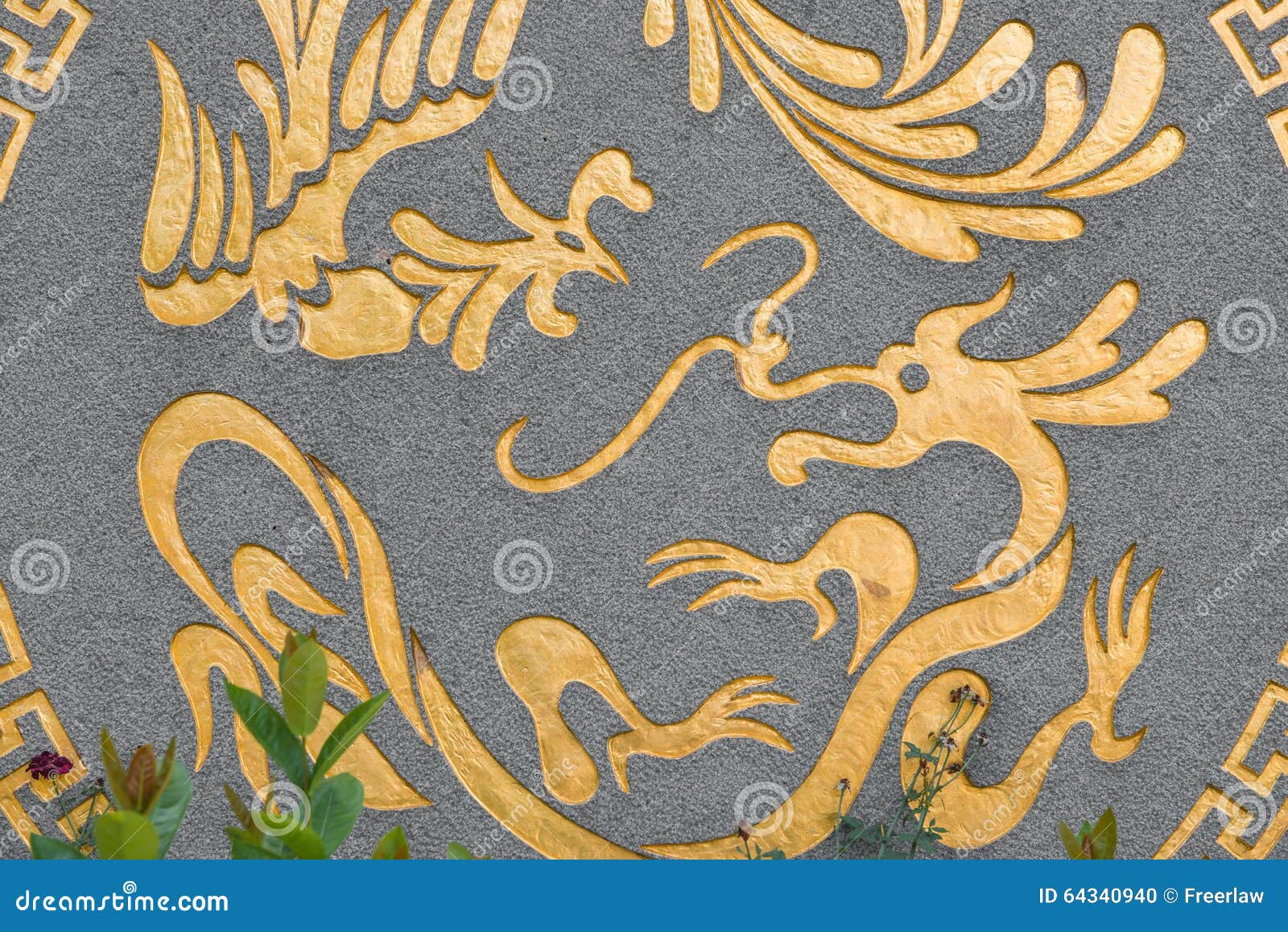 Phoenix And Dragon Symbol In Fenghuang, China Stock Image ...