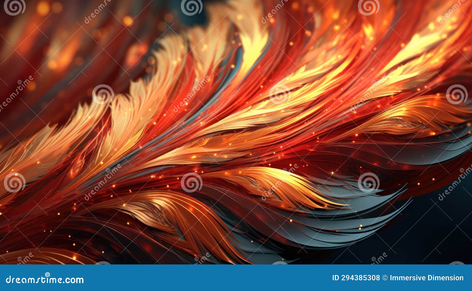 Phoenix Feather S Psychedelic Pattern Texture, Fantasy Mythological ...