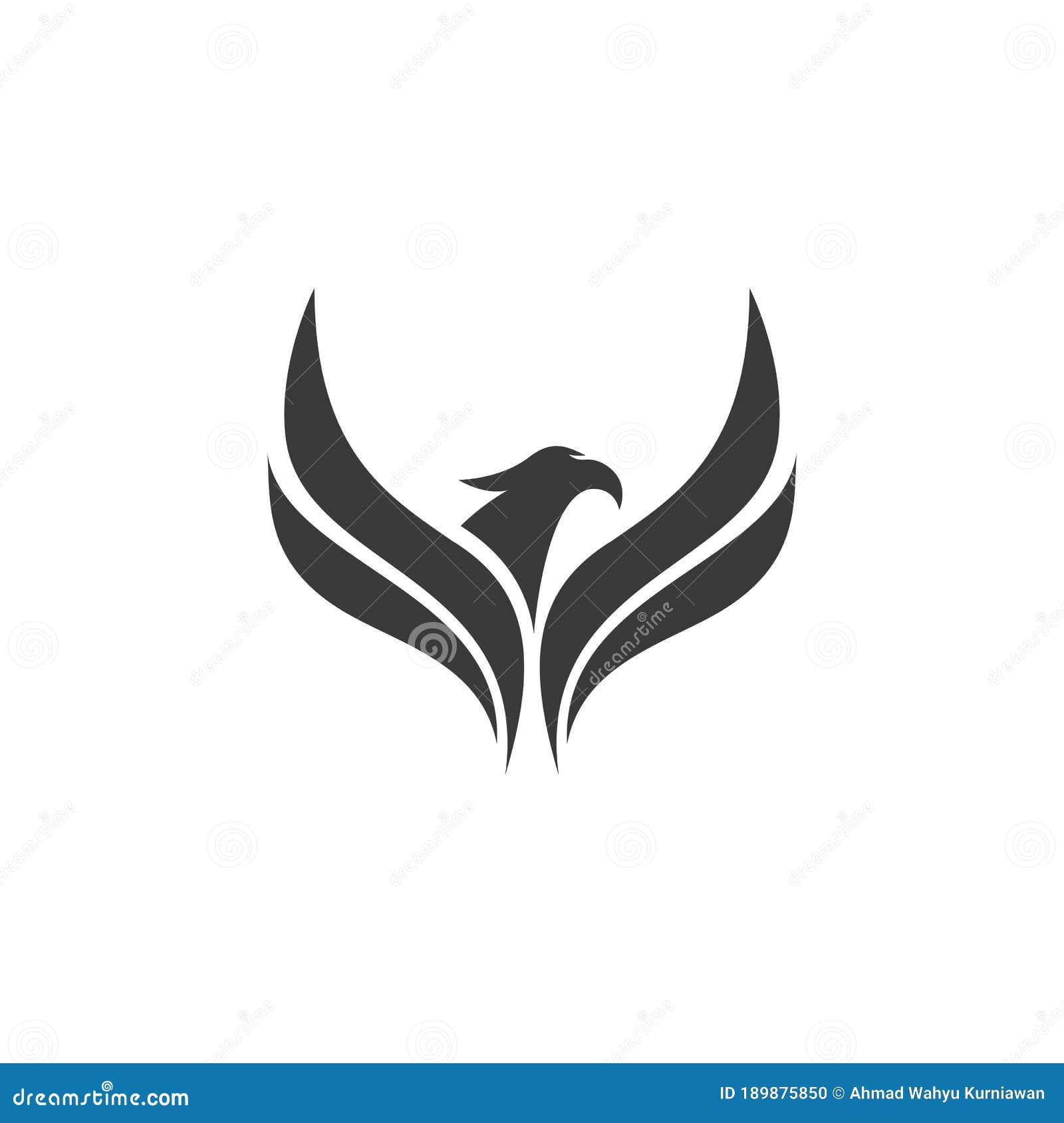 Phoenix fire Bird Logo stock vector. Illustration of flight - 189875850