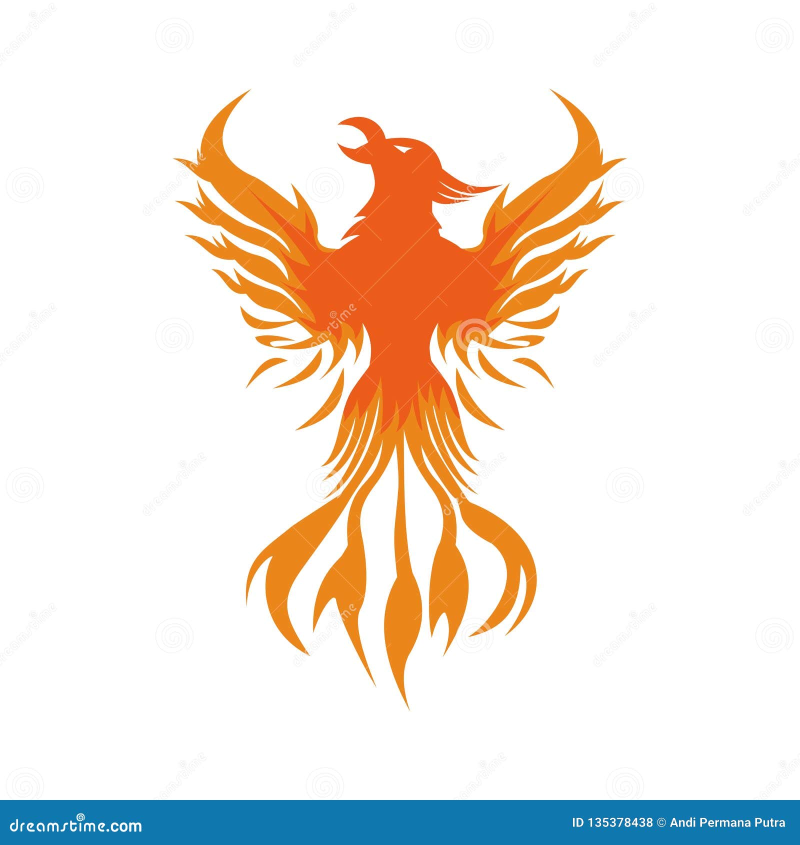 Phoenix Fire Logo Vector Design Stock Vector - Illustration of creative ...