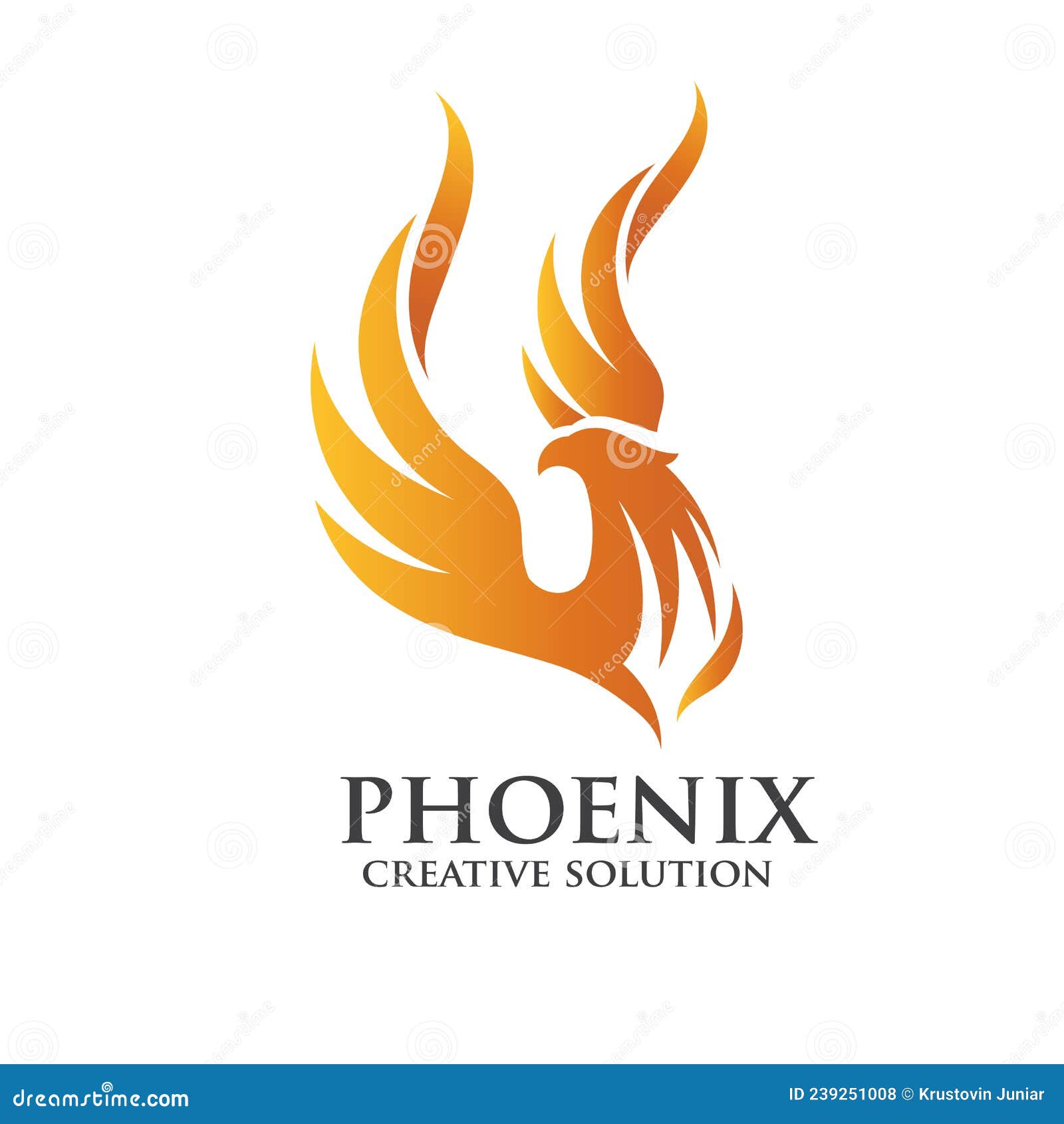 Phoenix Head Vector