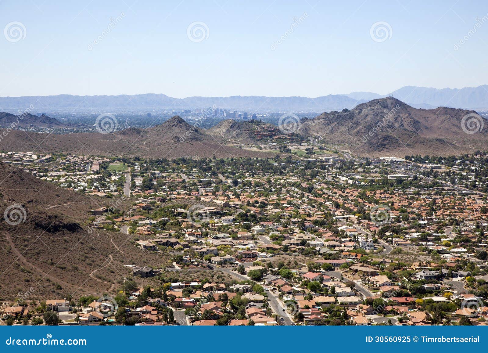 Phoenix, Horizonte De Arizona Imagen de archivo - Imagen de piscinas ...
