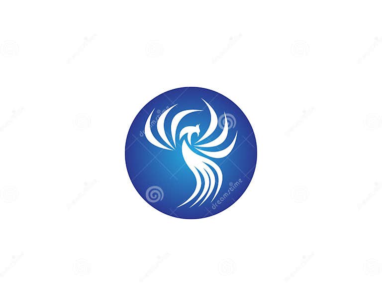 Phoenix Icon Vector Illustration Stock Vector - Illustration of emblem ...