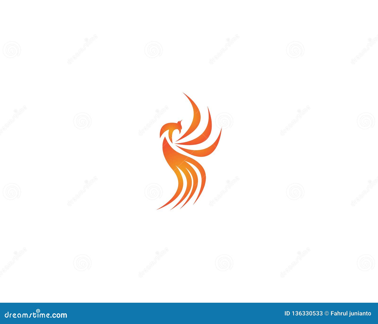 Phoenix Icon Vector Illustration Stock Vector - Illustration of ...