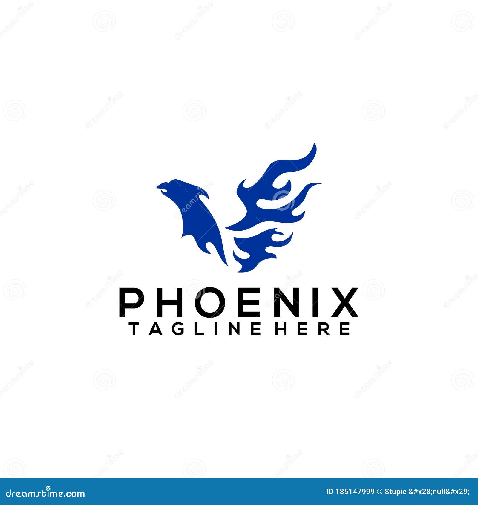 Phoenix Logo Concept Vector Stock Vector - Illustration of heraldic ...