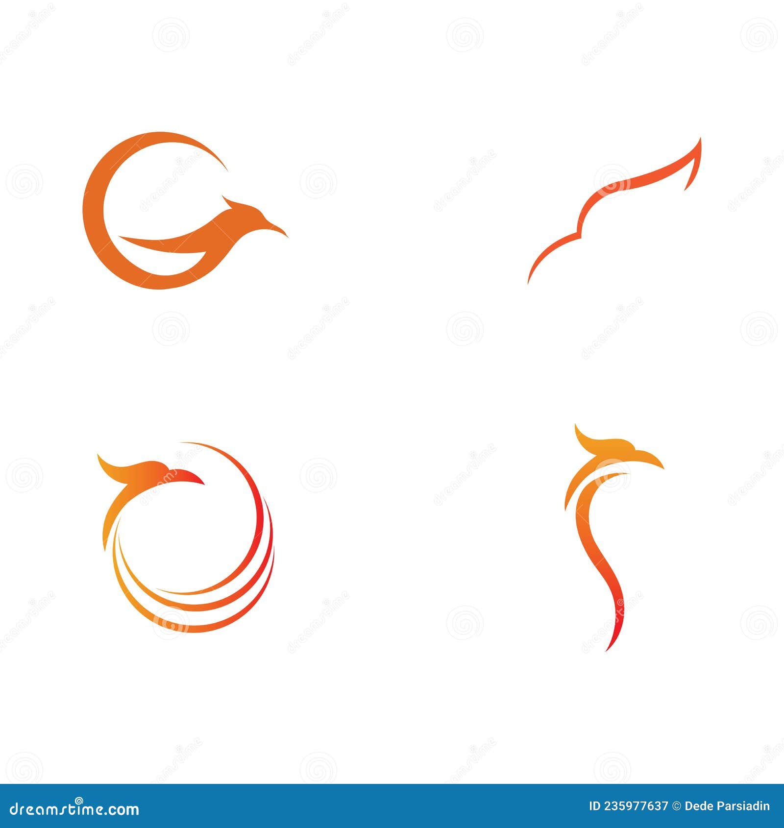 Phoenix Logo Design Vector Illustration Stock Vector - Illustration of ...