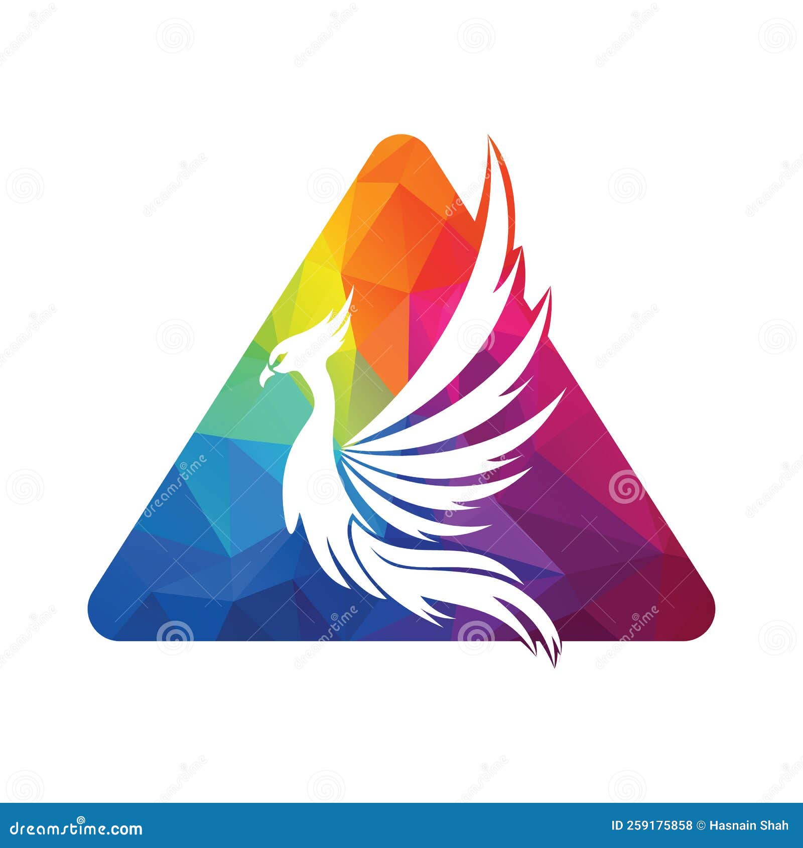 Phoenix Logo stock vector. Illustration of minimalist - 259175858