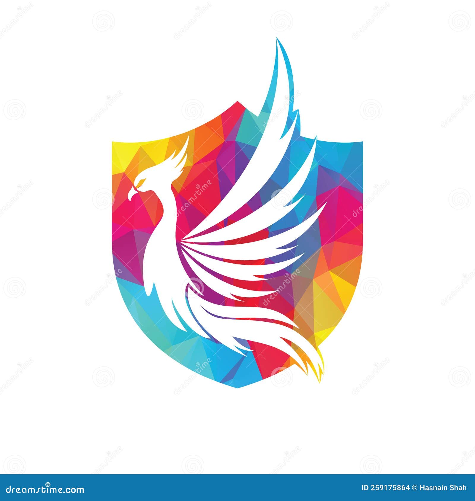 Phoenix Logo stock vector. Illustration of concept, technology - 259175864