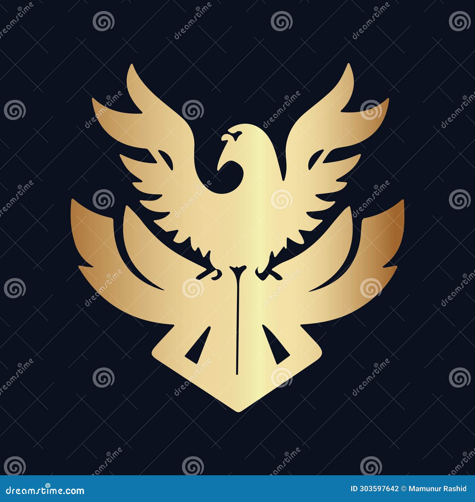 Phoenix Logo Icon Symbol Vector Template. Stock Vector - Illustration ...
