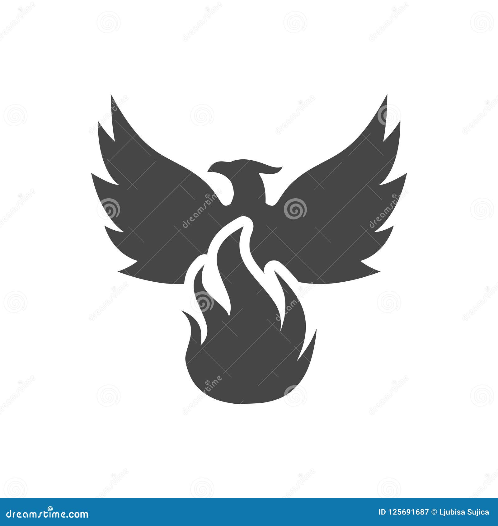 Phoenix Logo, Phoenix Icon, Simple Vector Icon Stock Vector ...