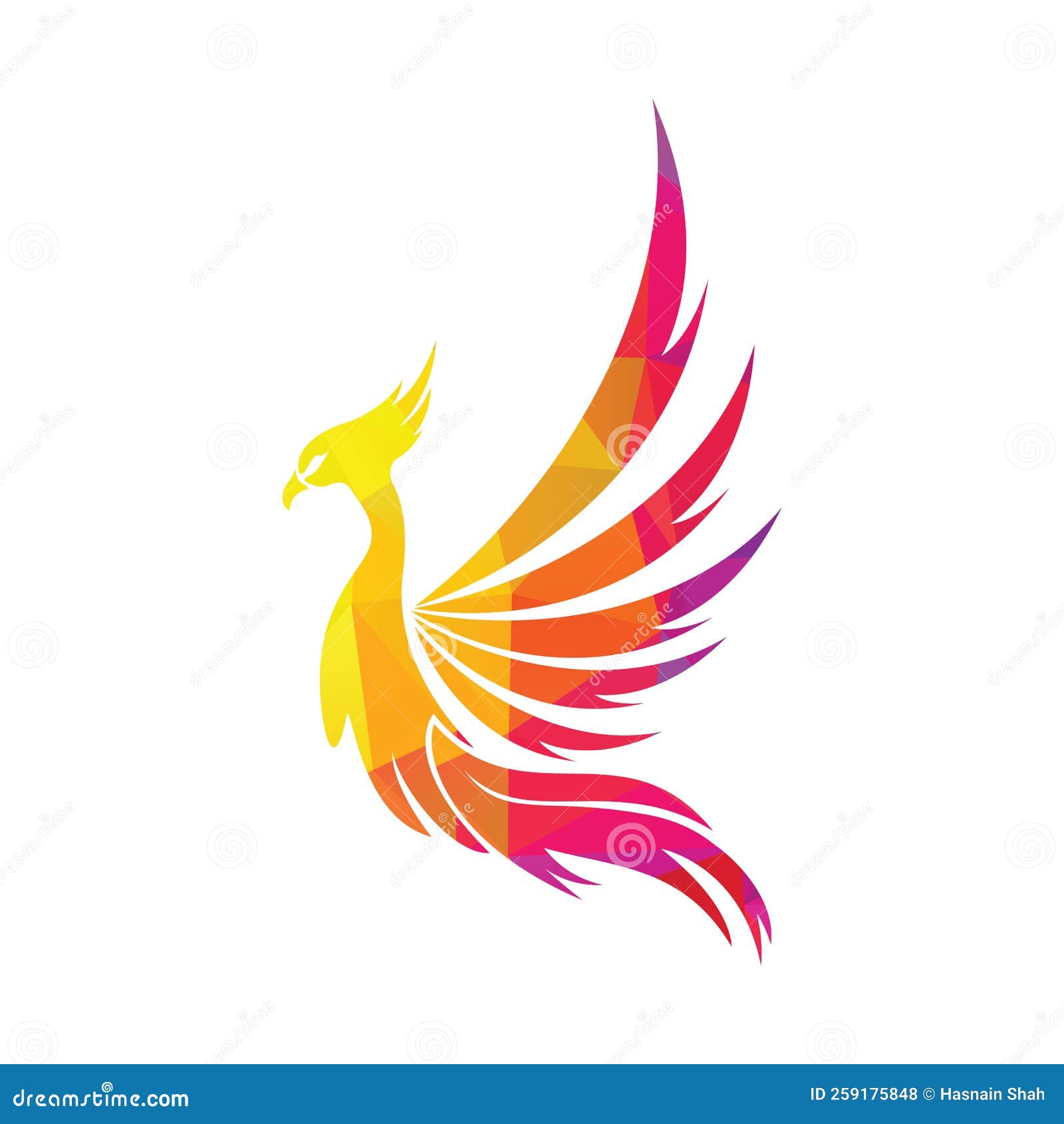 Phoenix Logo stock vector. Illustration of insignia - 259175848