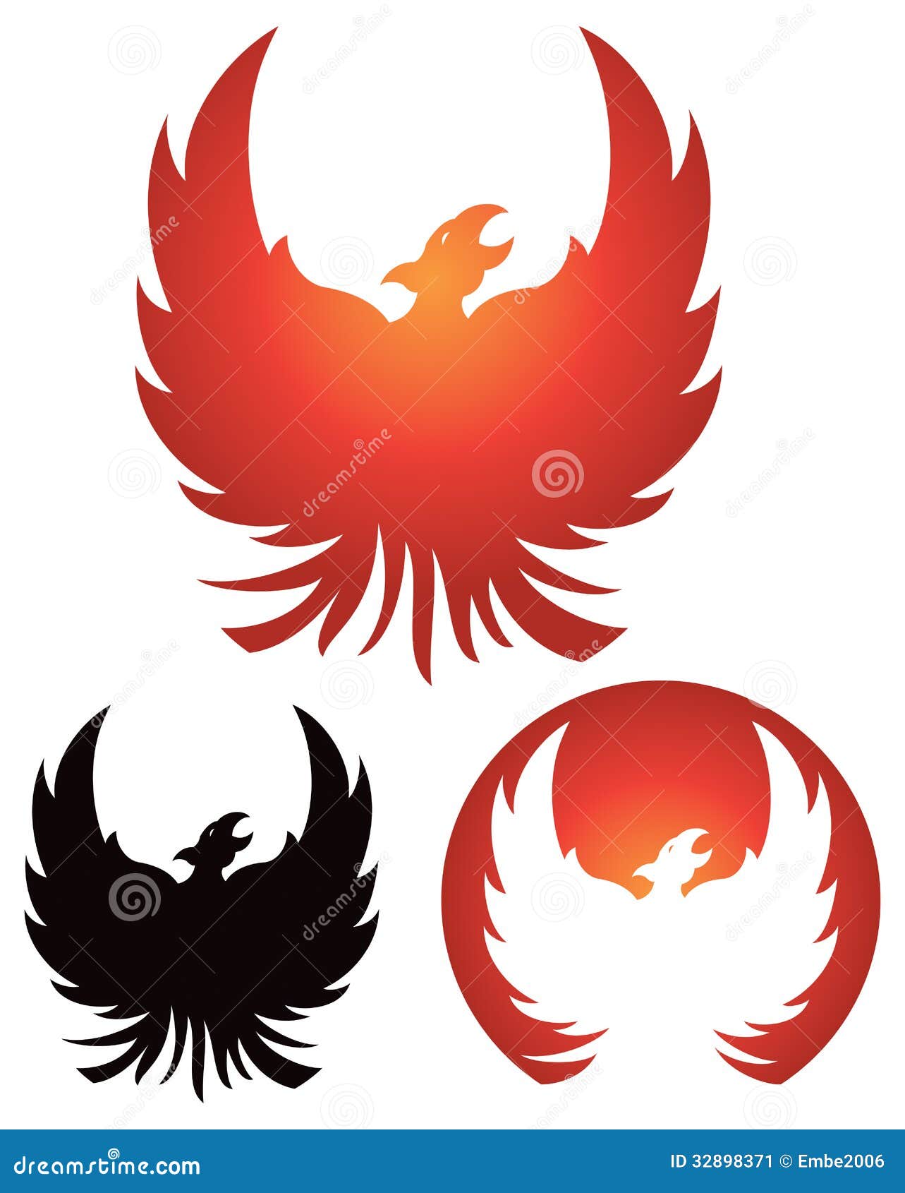Phoenix Logo stock vector. Illustration of phoenix, logo - 32898371