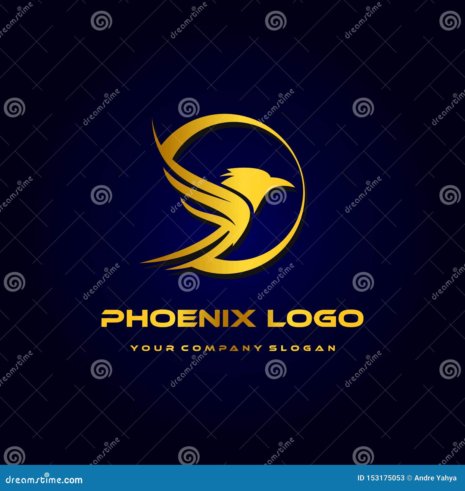 Phoenix Logo Template, Luxury Design Vector, Icon Stock Vector ...