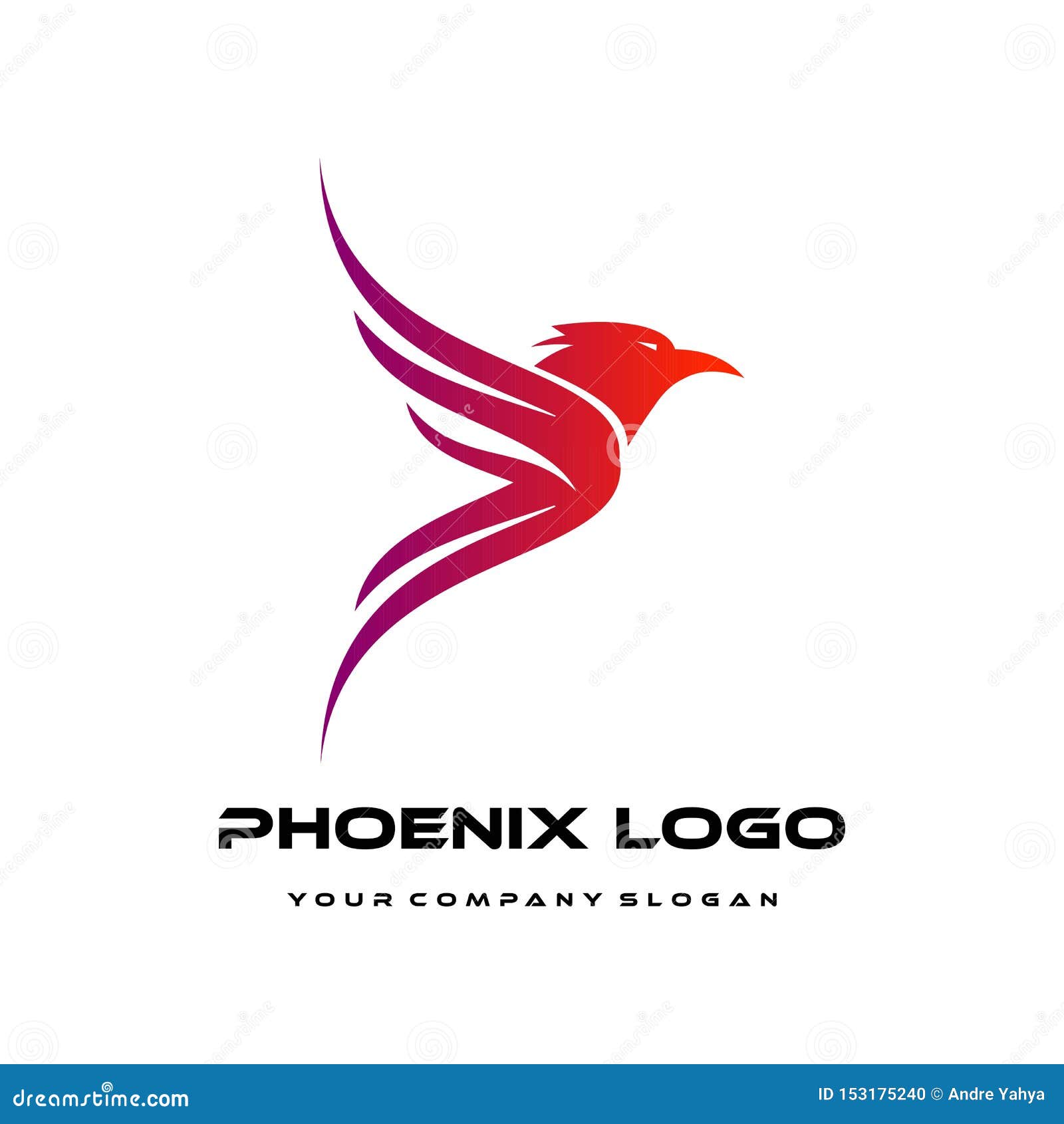 Phoenix Logo Template, Luxury Design Vector, Icon Stock Illustration ...