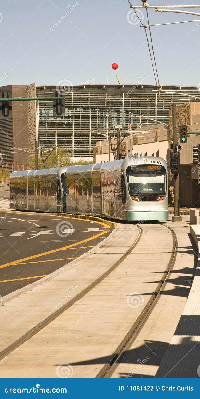 Phoenix Metro Light Rail Train Stock Photo - Image of trip, modern ...