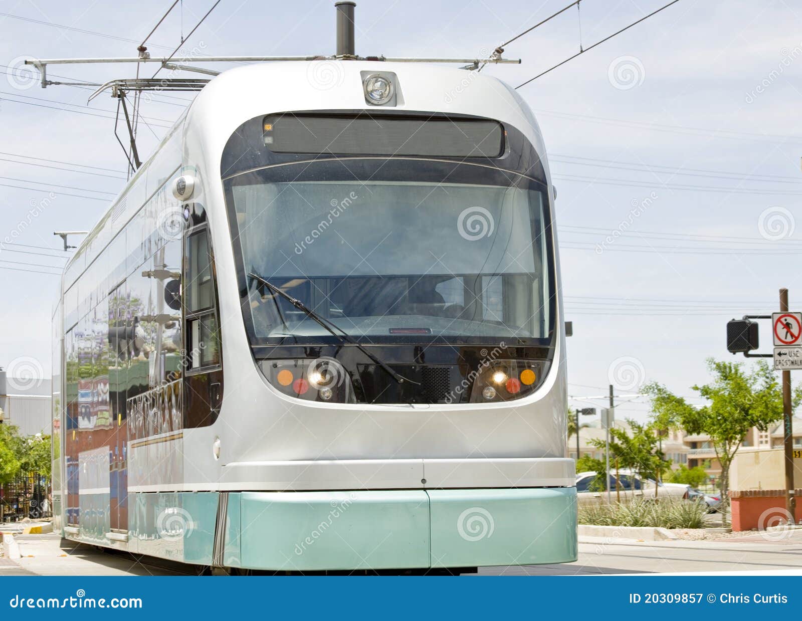 Phoenix Metro Light Rail Train Stock Image - Image of tempe, locomotive ...
