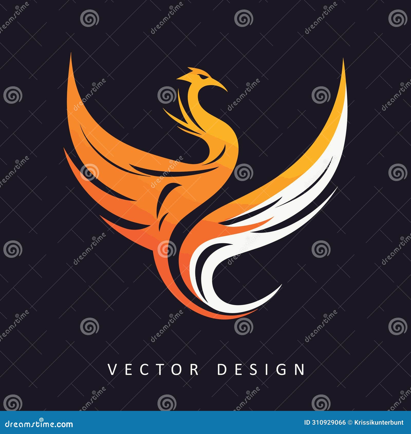 Phoenix Minimalist Elegant Vector Design AI Generated Stock Vector ...