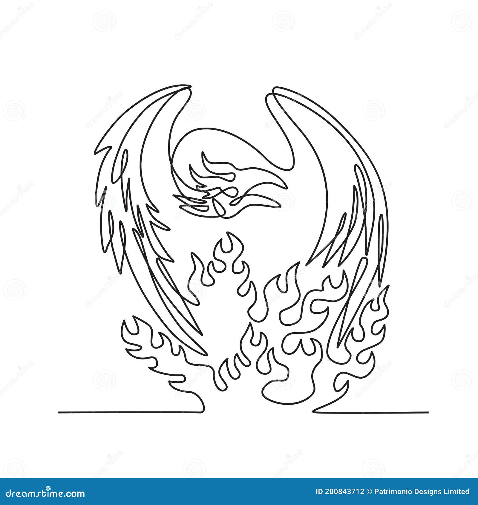 Catching Fire Drawing